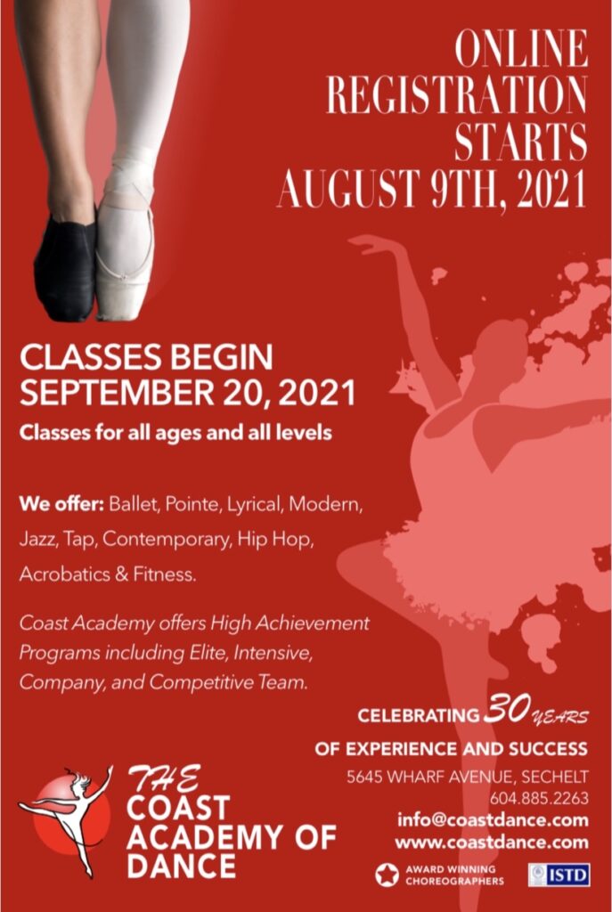 Coast Academy of Dance & Performing Arts | Dance School | Sechelt BC